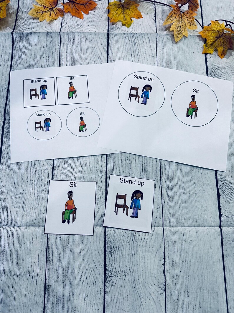 African American 2 Skin Color, Stand-sit Cards Large Print Digital ...