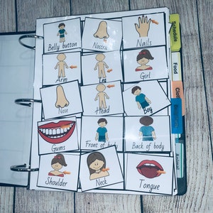 Pec Picture Card Notebook Kit Speech Therapy OT Therapy Autism ...