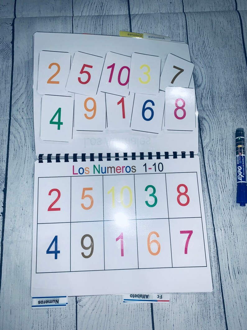 Back to School Teacher Gift, Activity Spanish, Busy Book Interactive ...