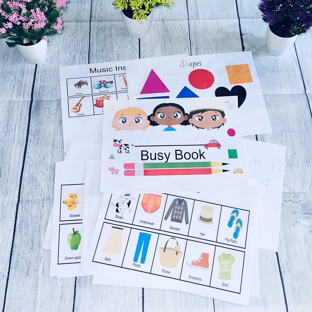 PDF Spring Summer Busy Workbook 91 Pages Interactive Activity Tracing ...