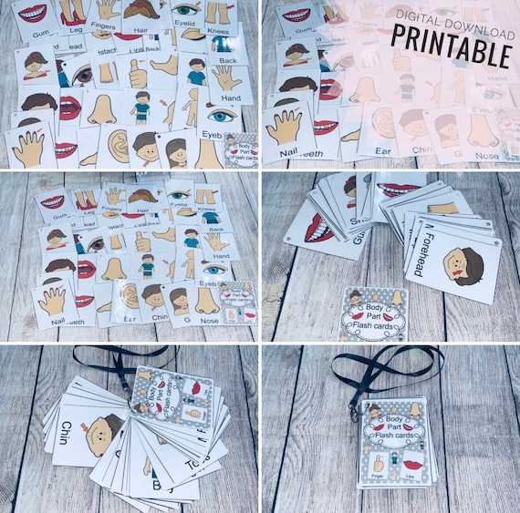 45 Loose Cards Feelings Emotion and Body Part Pictures Cards | Etsy