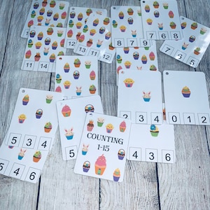 Easter Clip Flash Cards, Numbers 1 to 15 Recognition, Student ...
