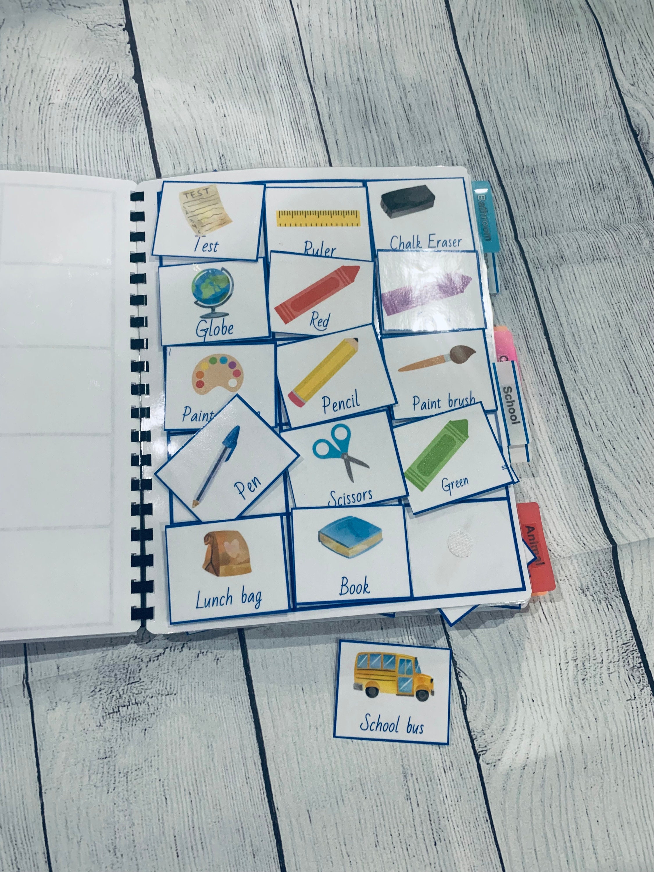 Bundle Speech Therapy Sentences Builder Pictures Card Binder - Etsy