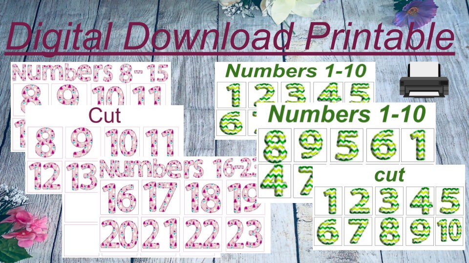 Christmas Numbers 1-20 Matching Sorting preschool - Etsy