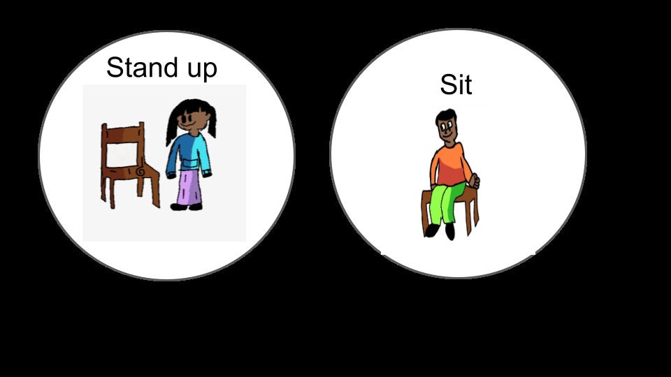 African American 2 Skin Color, Stand-sit Cards Large Print Digital ...