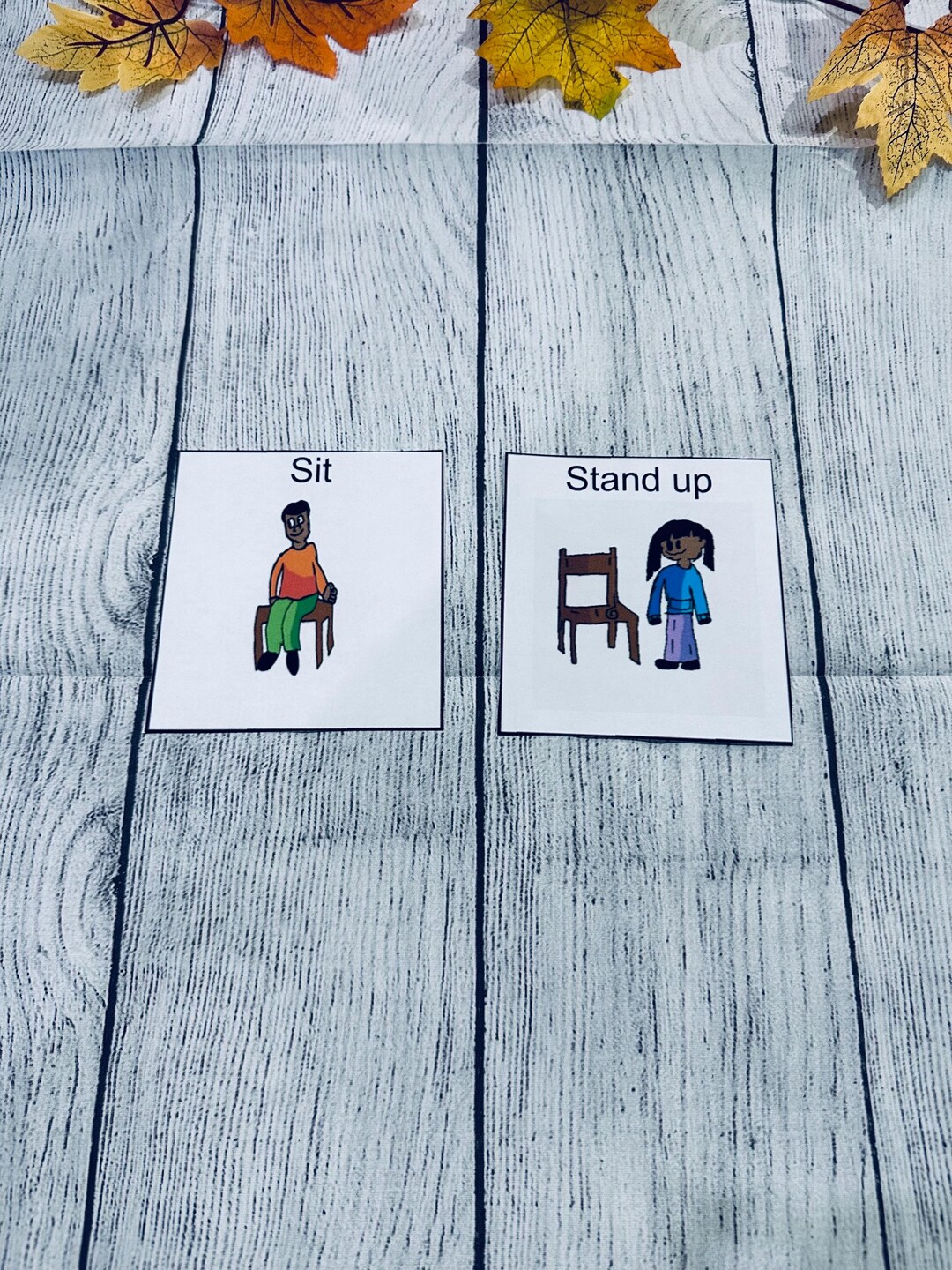 African American 2 Skin Color, Stand-sit Cards Large Print Digital ...