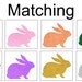 Preschool Montessori Kids Busy Work, Bunny Matching Interactive ...