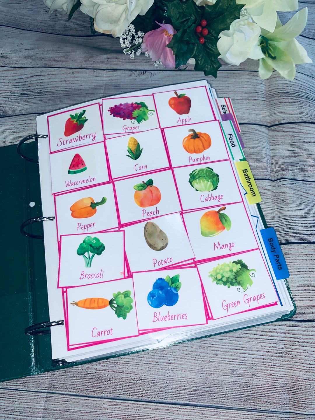 75 Pec, Picture Cards Book or Binder, Small Pictures Book ...