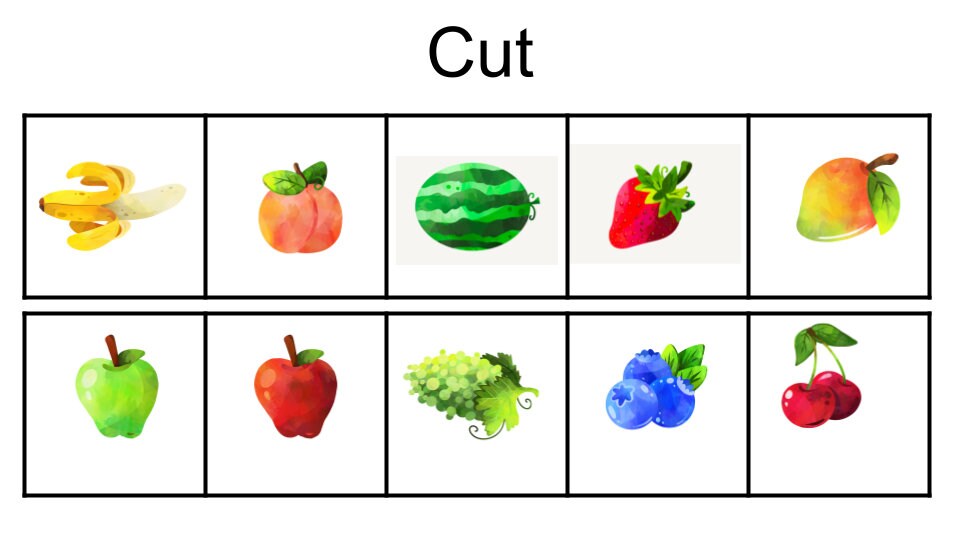 Toddler, Preschool Busy Work, Fruits Sorting Matching , Montessori ...