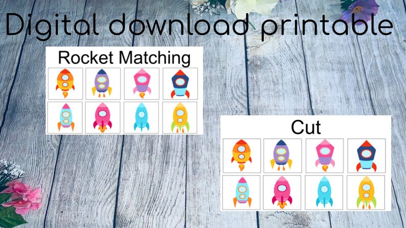 Rockets Matching, Tracing and Handwriting, Numbers 1 to 10 Activities ...