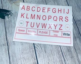 Alphabet Communication Board - Etsy