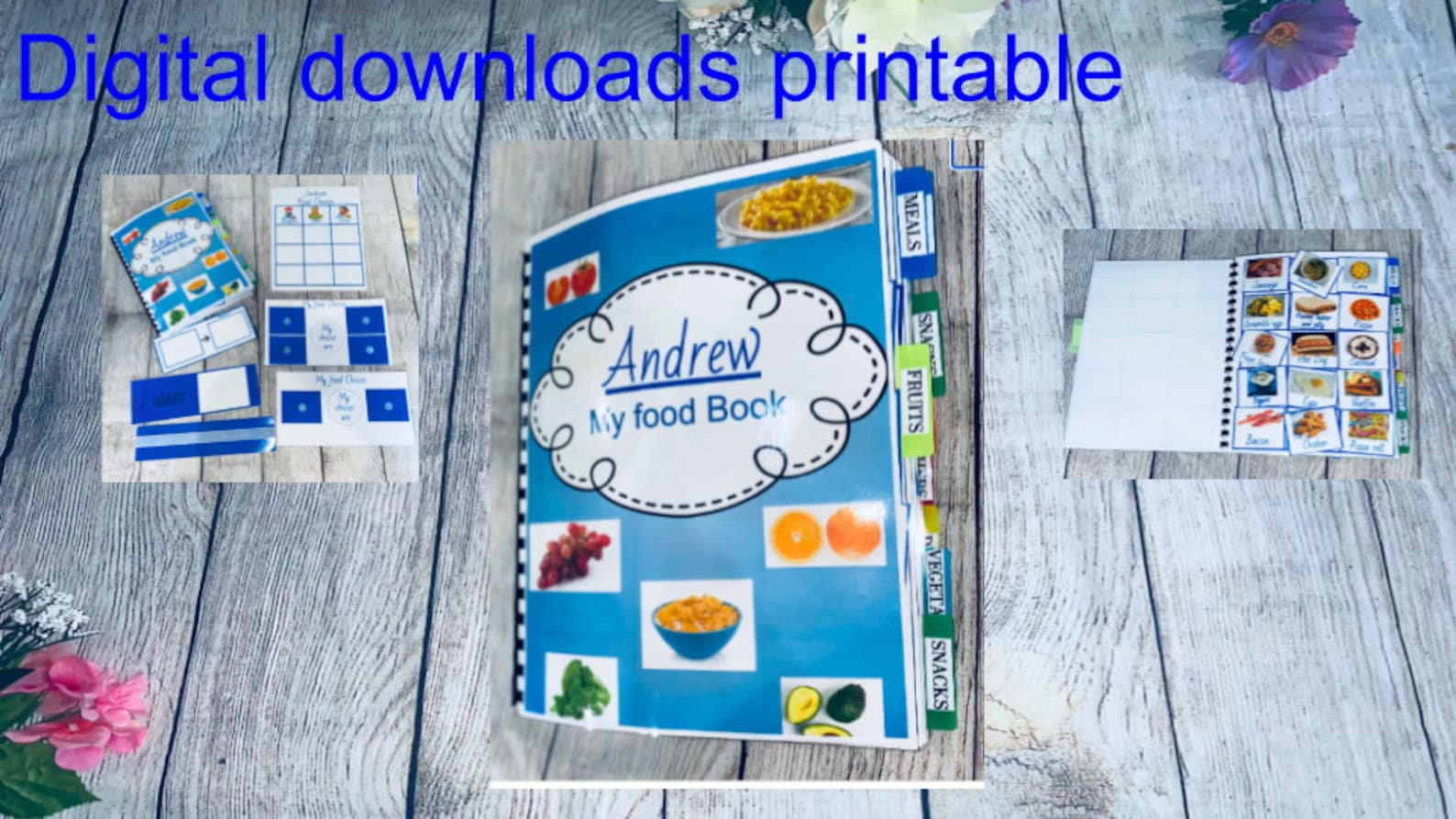 200 Food and Drinks, Food Therapy, Food Choices Board Chart , Flash ...