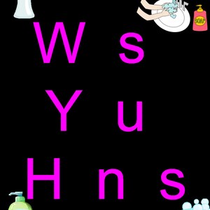 Pink Girl Bathroom Sign Wash Your Hands Poster Wall Art Printable ...