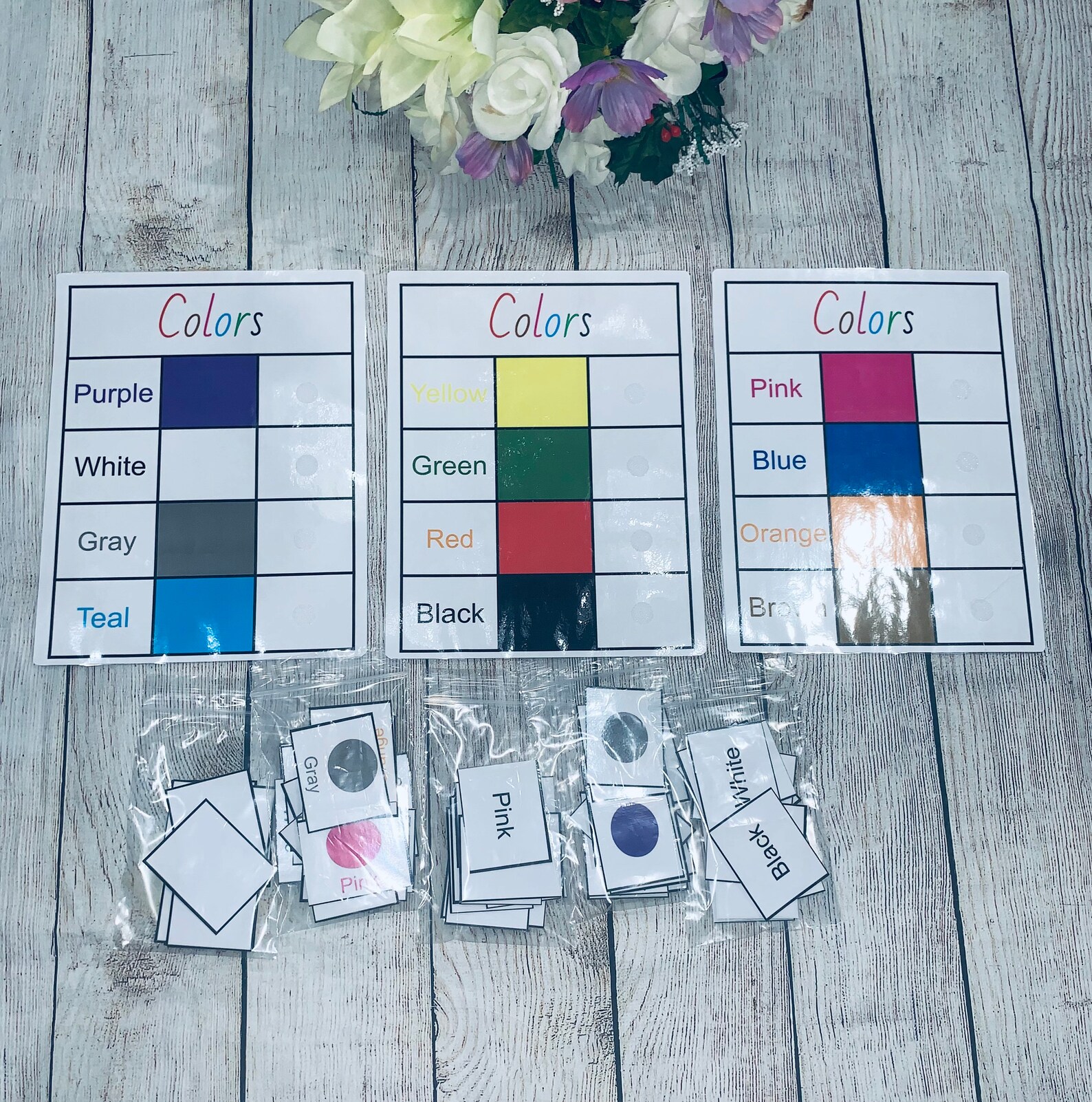 Color Matching Interactive Busy Book Speech Therapy, OT Therapy, DTT ...