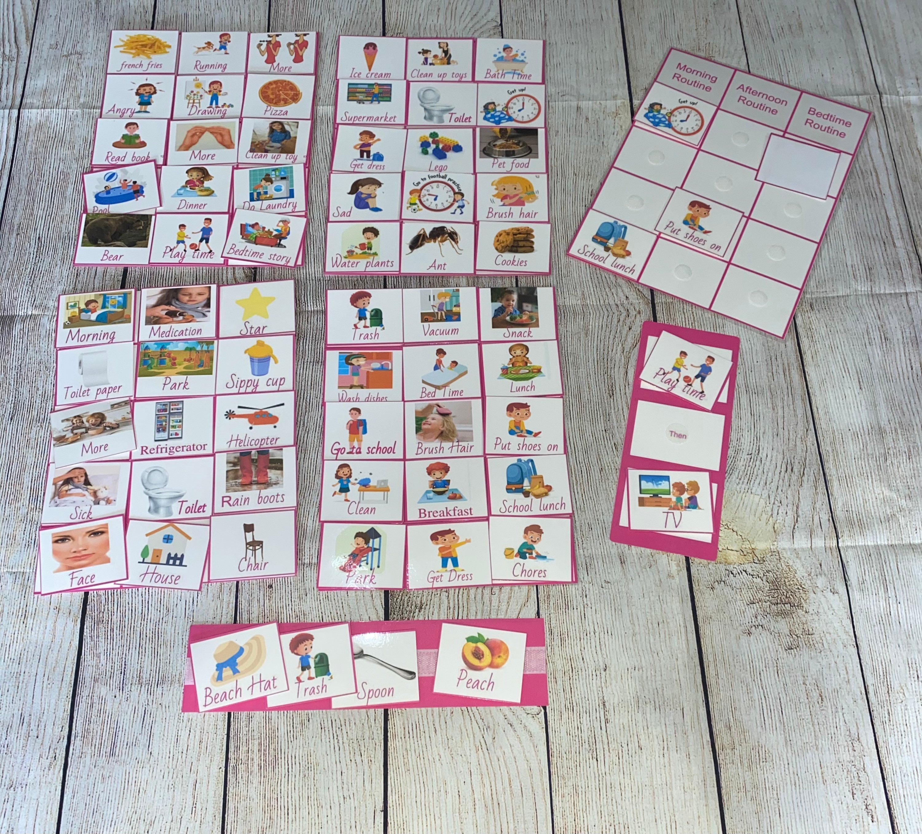 Bilder Karten Logopädie OT Therapie DTT Autismus | Etsy