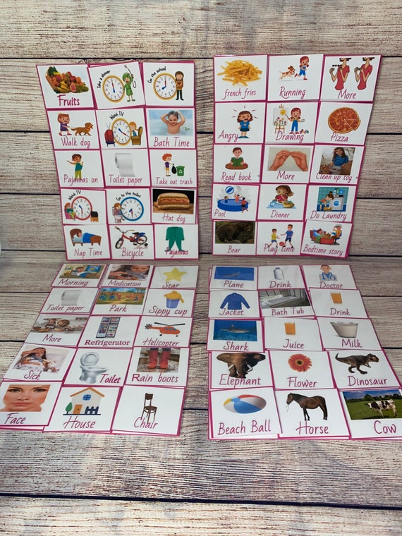 Pecs cards Pecs. Speech therapy OT therapy DTT Autism | Etsy