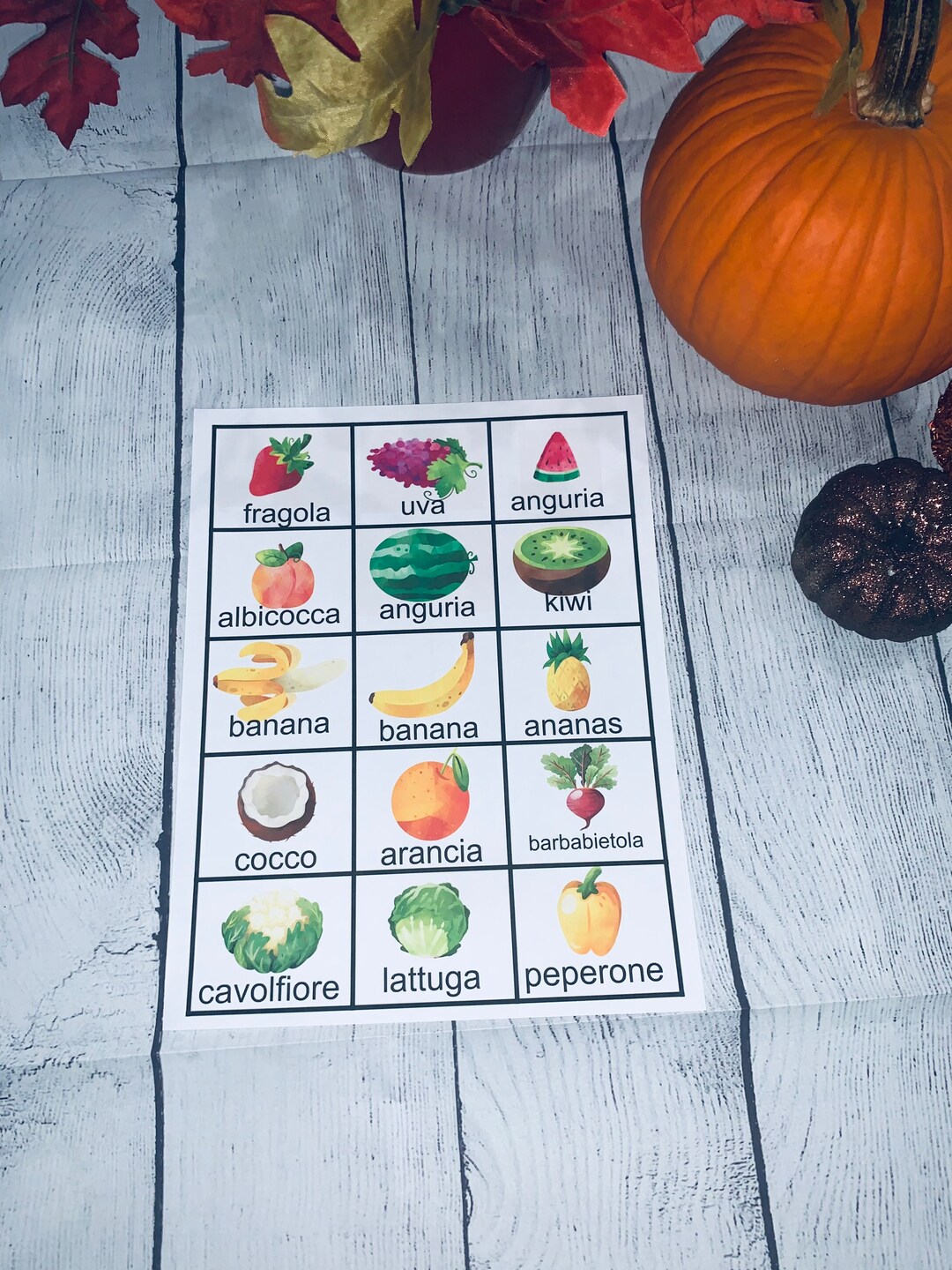 Italian Language 250 Pictures Card for Communication Boards Speech ...