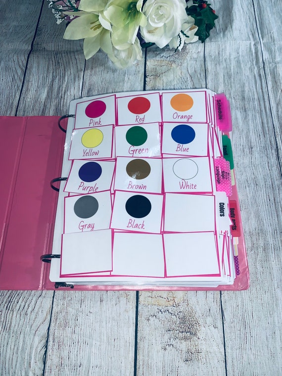 DTT pictures cards book or binder Small Pictures book special need ...