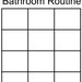 Girl Bathroom Routine Schedule Potty Training Reward Chart - Etsy