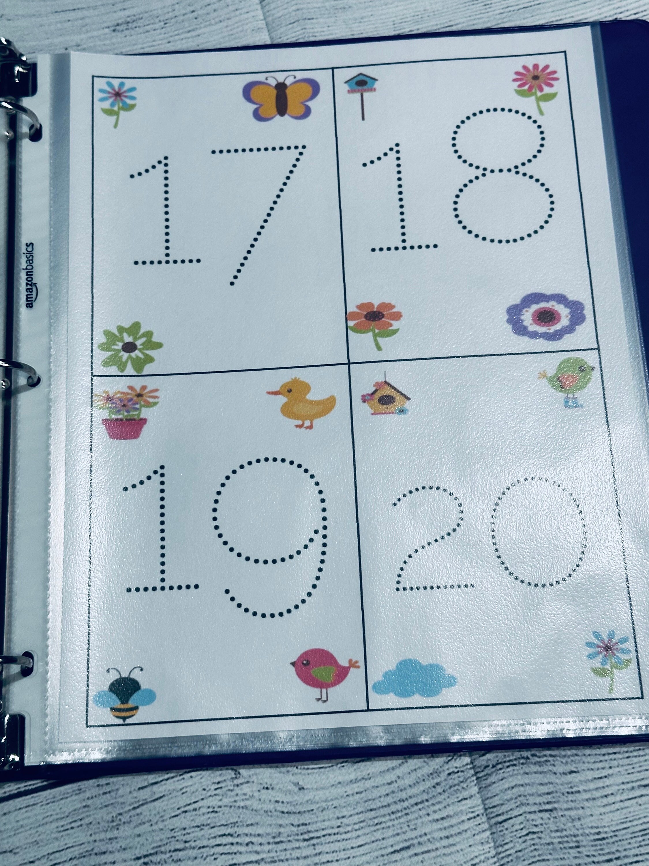 Summer Tracing Handwriting Alphabet and Number 1 to 20 Flash Cards ...