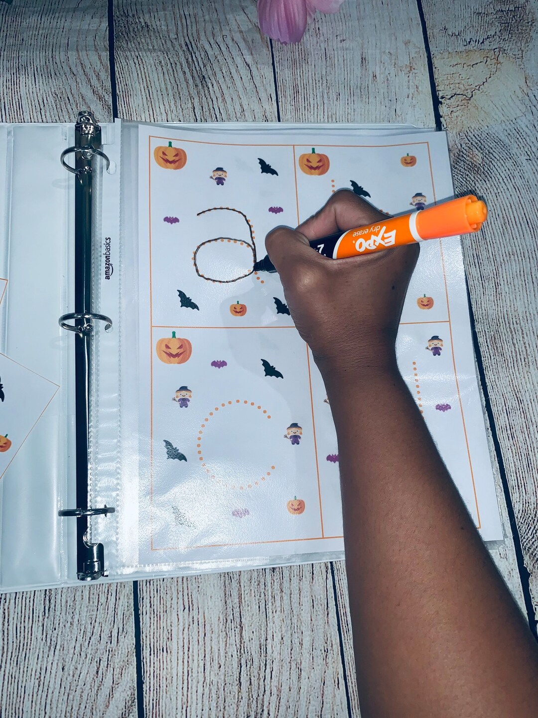 Dry Erase Letter, Learn to Write Preschool Toddler Halloween Theme ...