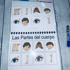 Back to School Teacher Gift, Activity Spanish, Busy Book Interactive ...