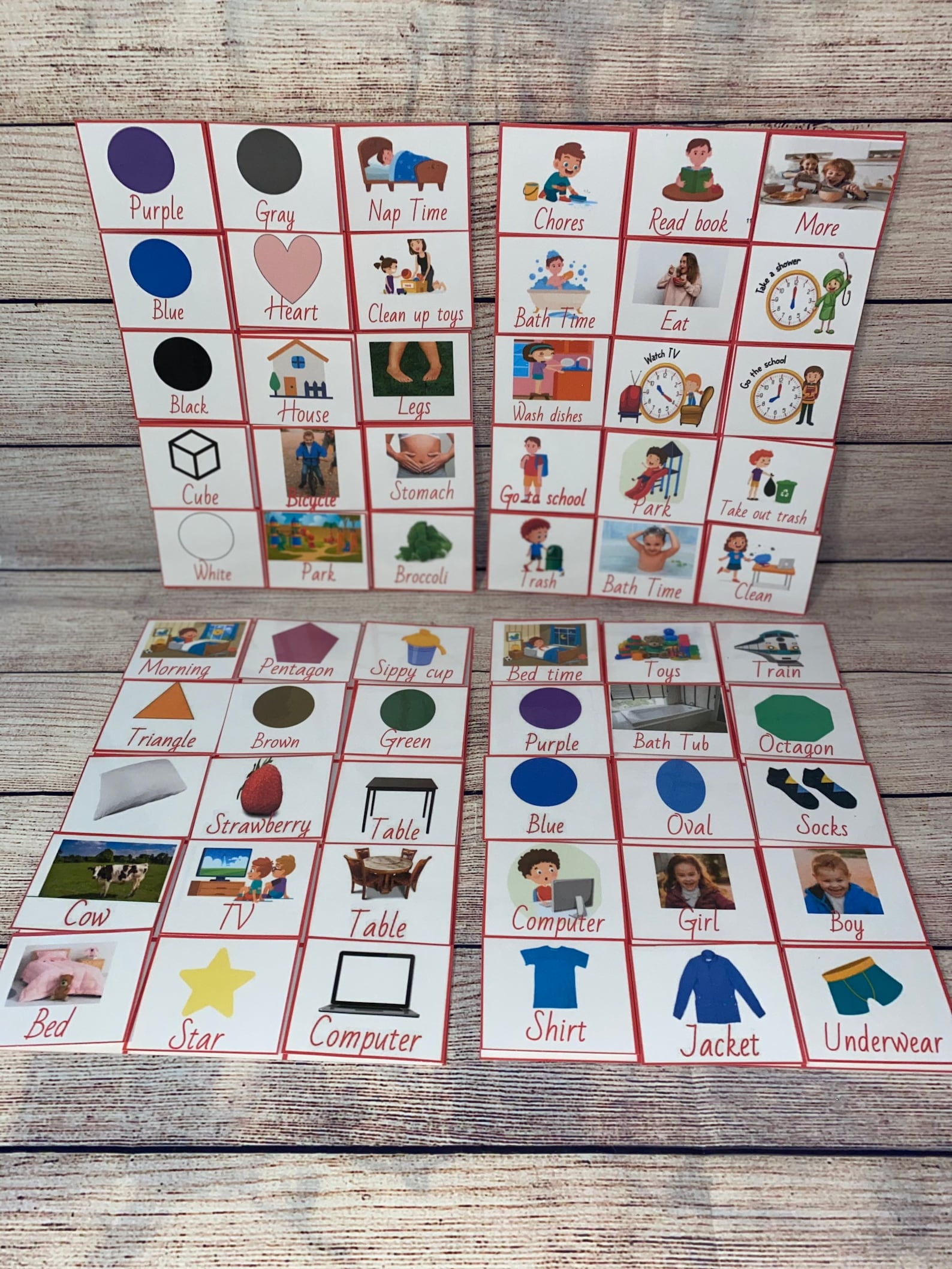 ABA Pictures cards Speech therapy OT therapy DTT Autism | Etsy