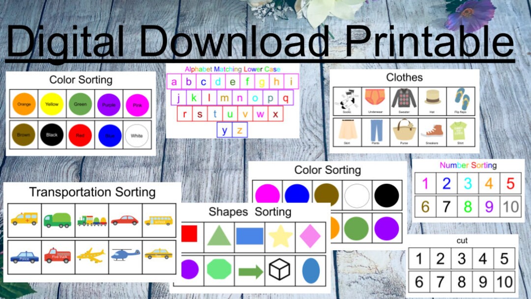 Busy Bundle Work ,numbers ,colors, Alphabet, Shapes, Clothing ...