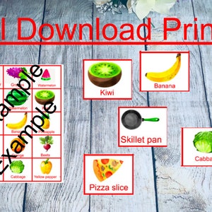 400 Red Food Therapy, Meal Plan, Kids/adult Pictures Card for ...