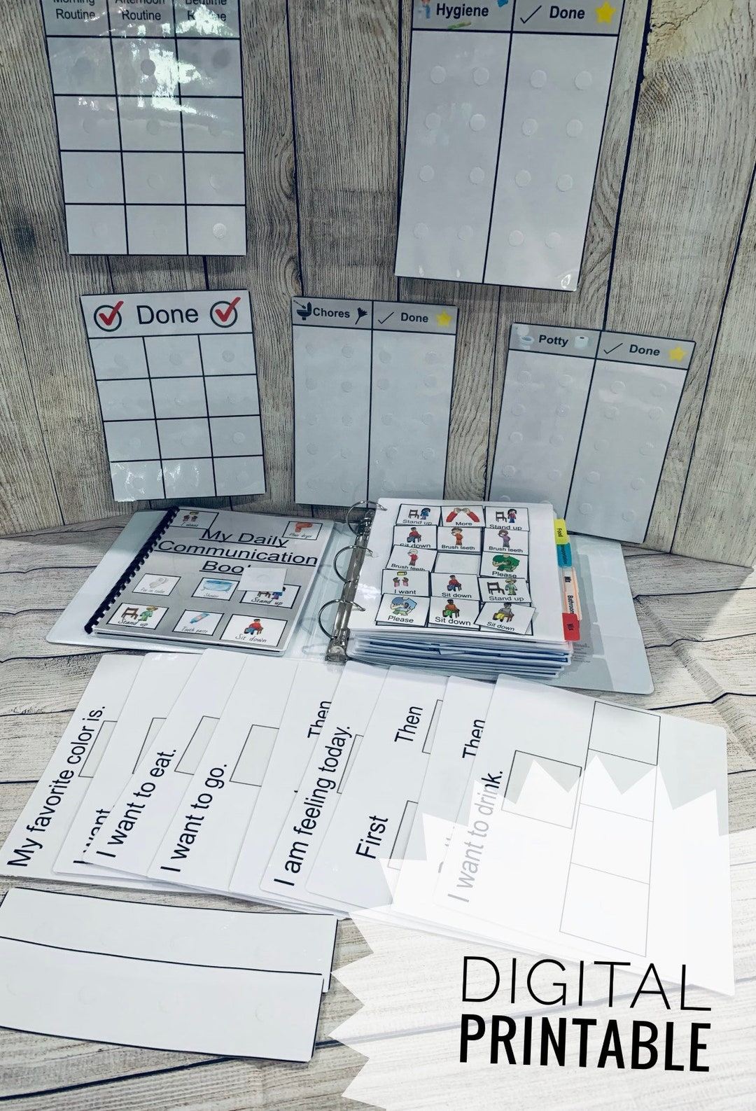 300 Bundle Pictures Card for Communication Speech Therapy, Autism Non ...