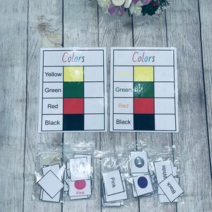 Color Matching Interactive Busy Book Speech Therapy, OT Therapy, DTT ...