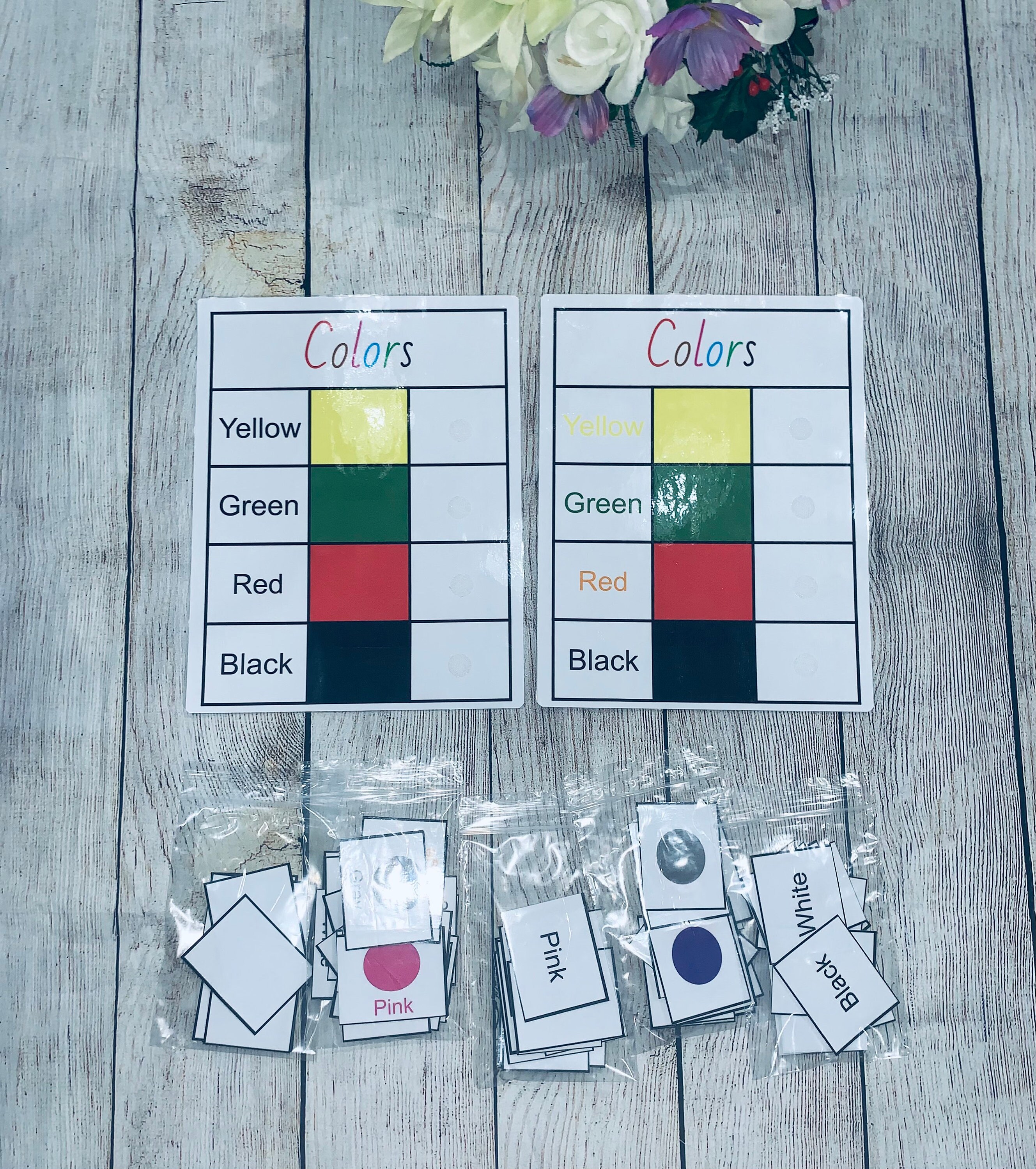 Color Matching Interactive Busy Book Speech Therapy, ABA Therapy DTT ...