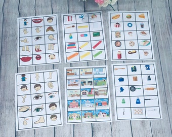 Christmas Adult /kids Communication Pictures Cards Alphabet - Etsy