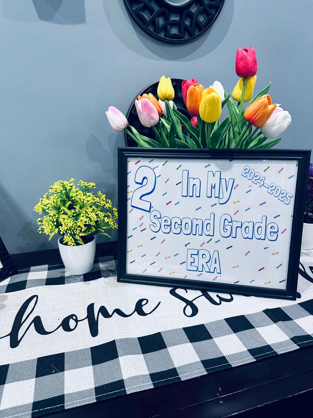 Blue in My Second-grade Era Personalized Back-to-school Picture Photos ...