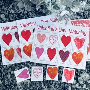 Valentine's Day Bundle Holiday Matching Sorting Activity Montessori ...