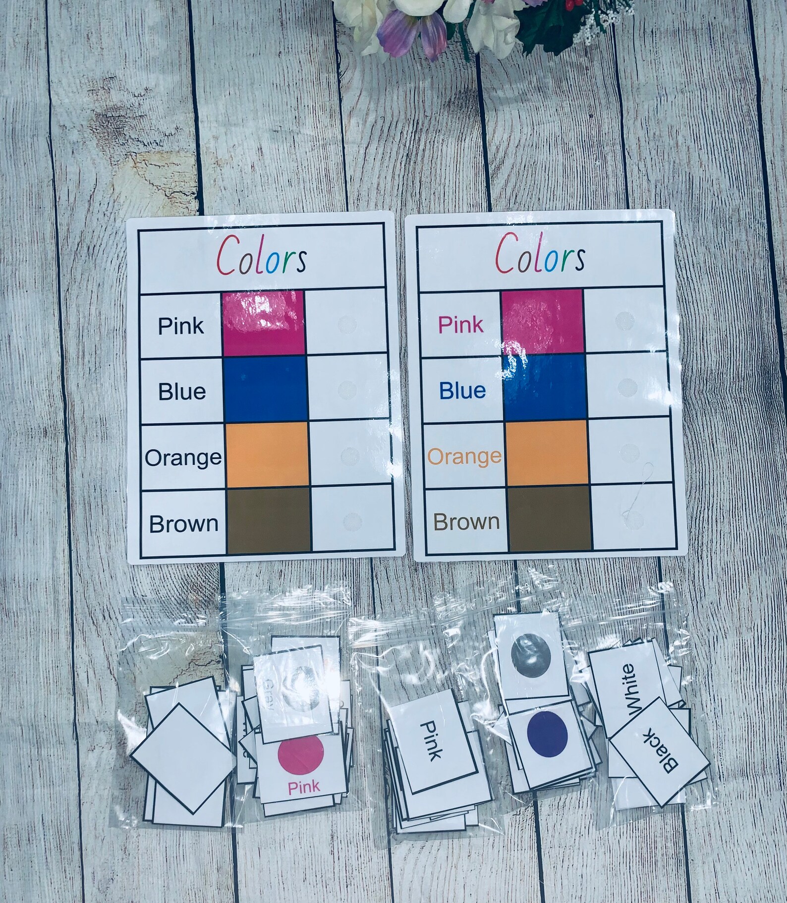 Color Matching Interactive Busy Book Speech Therapy, ABA Therapy DTT ...