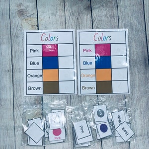 Color Matching Busy Book Activity | Visual Symbols for Autism, ABA ...