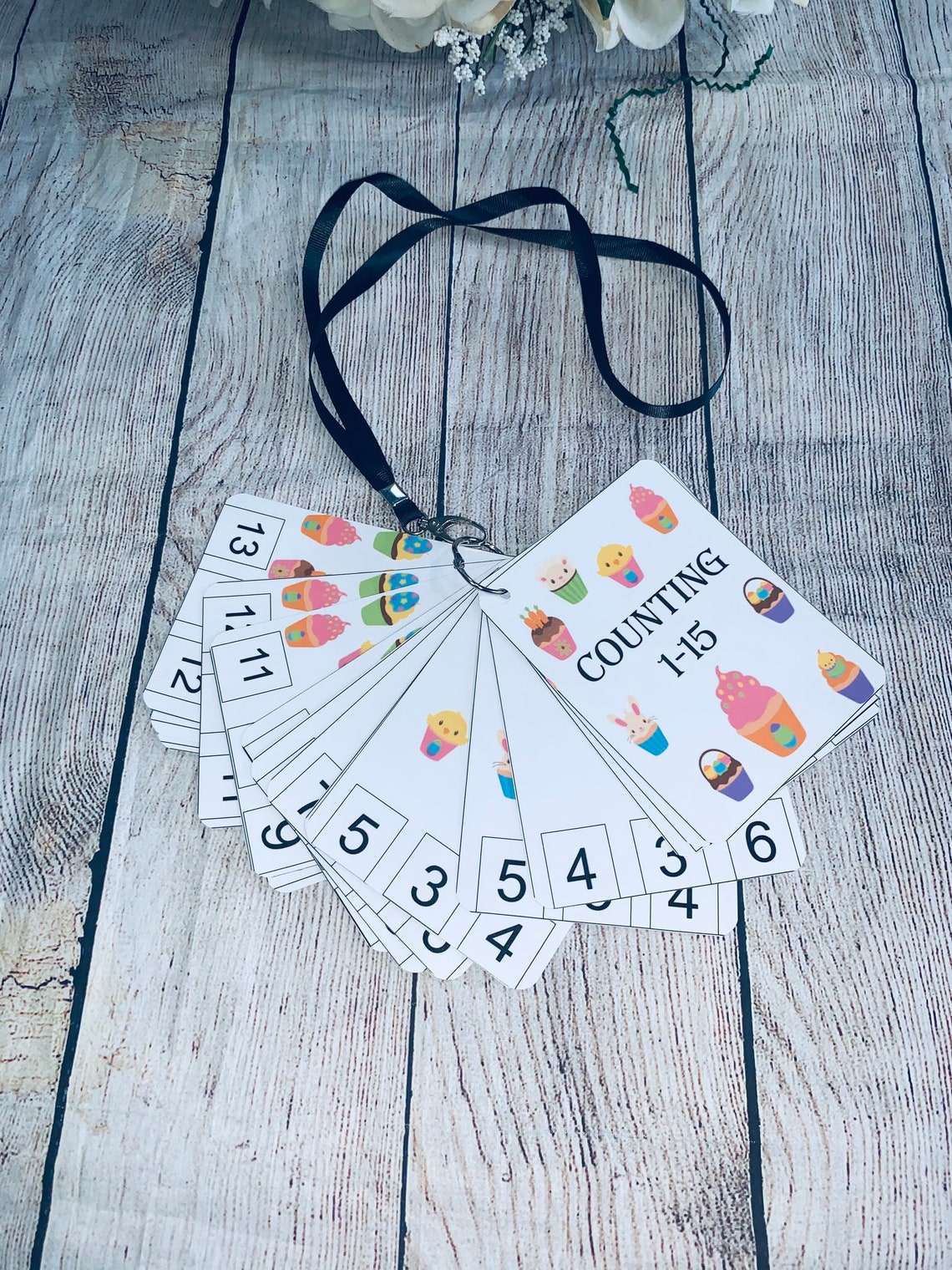 Easter Clip Flash Cards, Numbers 1 to 15 Recognition, Student ...