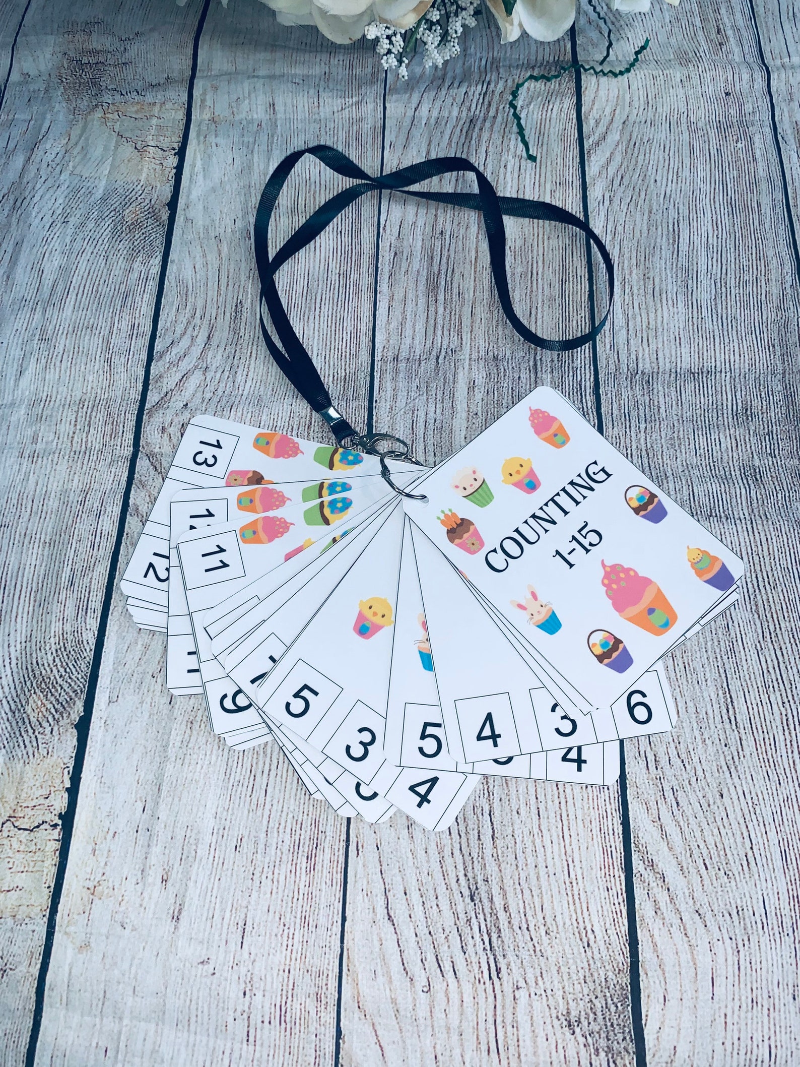 Easter Clip Flash Cards, Numbers 1 to 15 Recognition, Student ...