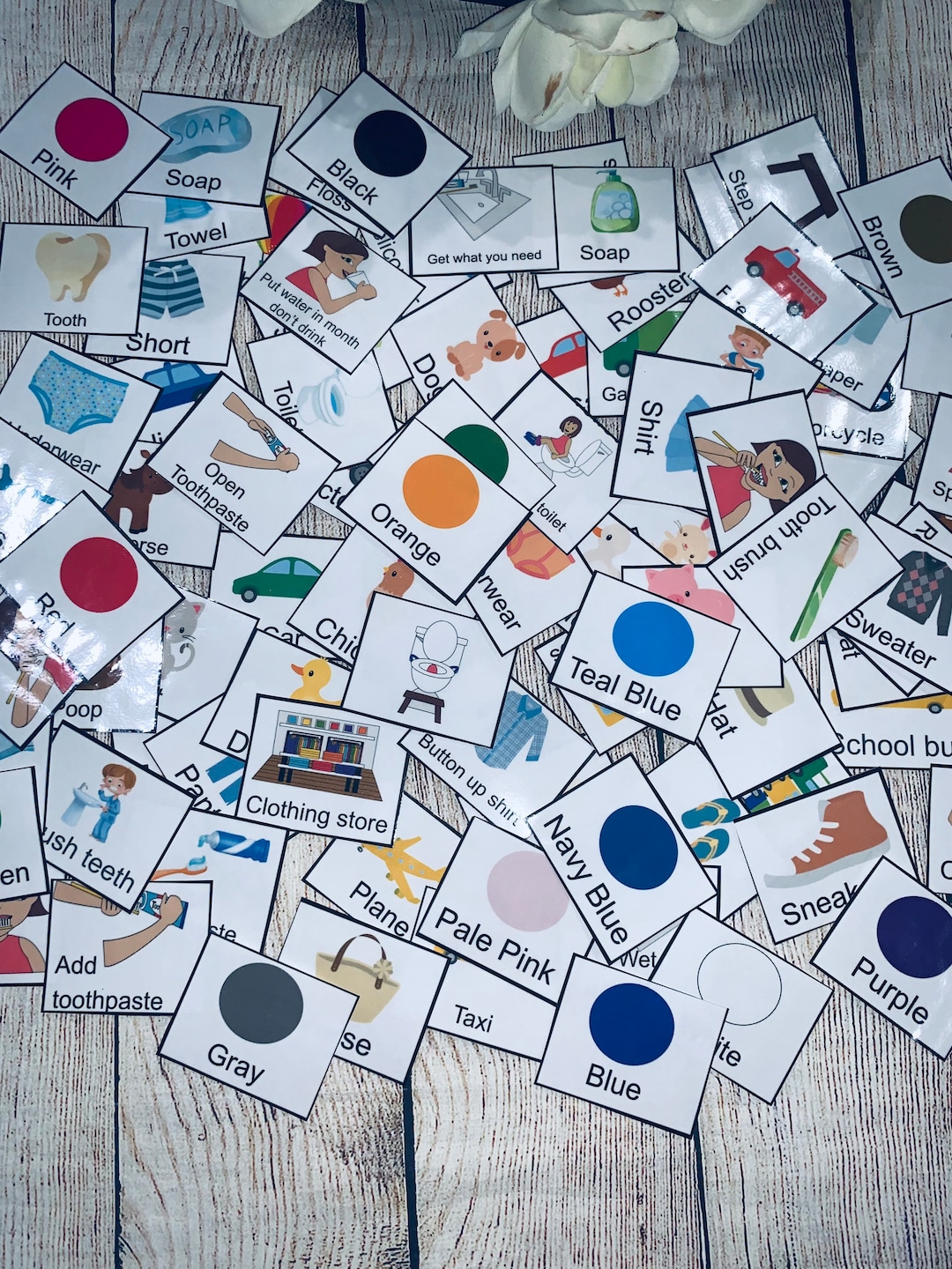 300 Pec Picture Cards for Speech Therapy, Autism, OT | Visual Aids ...