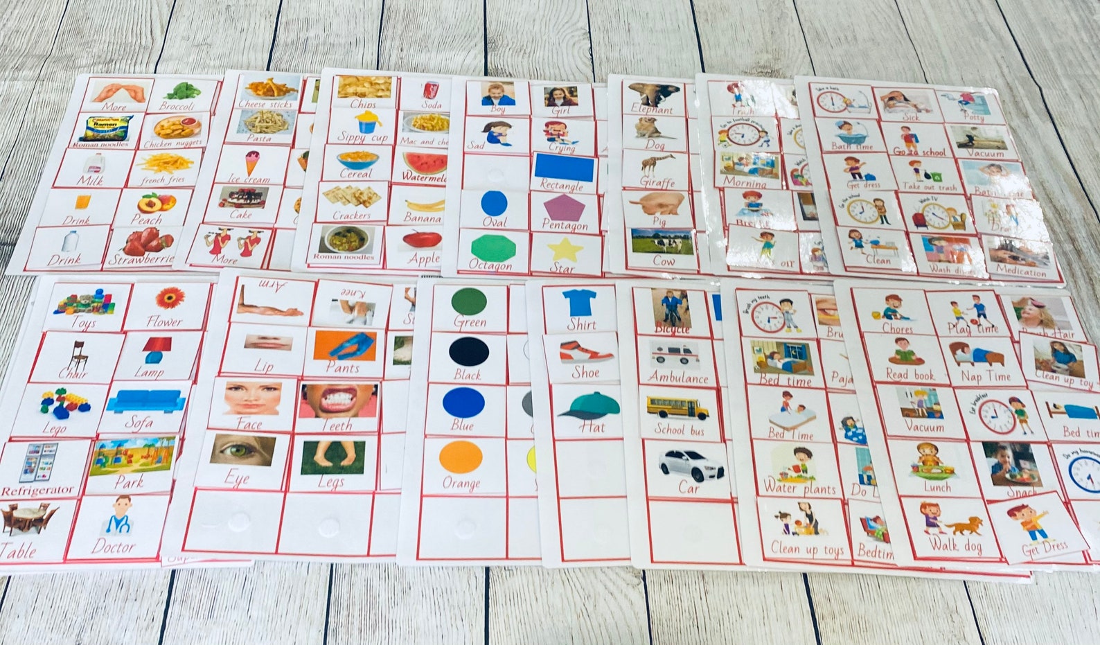 Autismus Bilder Karte Binder Kit Sprachtherapie OT-Therapie | Etsy