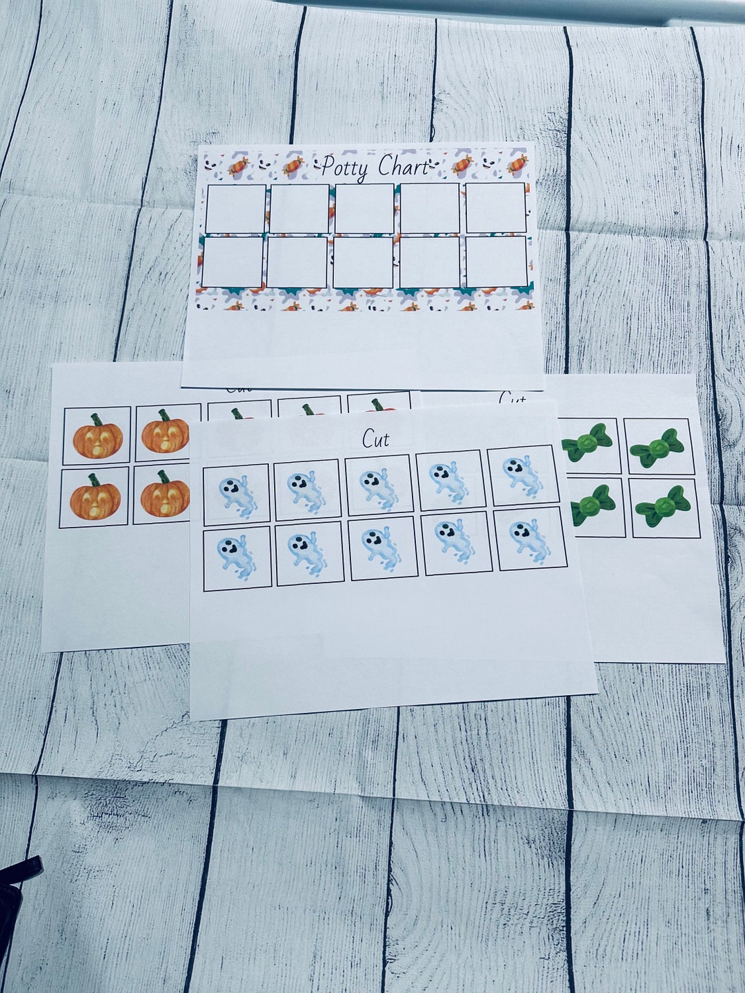 Halloween Theme Potty Training, Boy/girls, Potty Wall Chart, Token ...