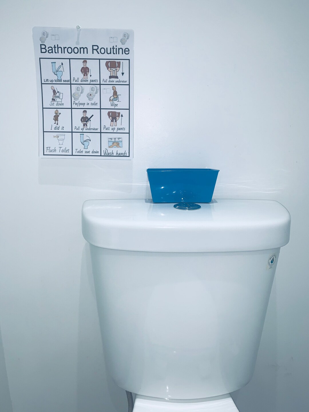 Girl Bathroom Routine, Schedule Potty Training, Reward Chart Poster ...