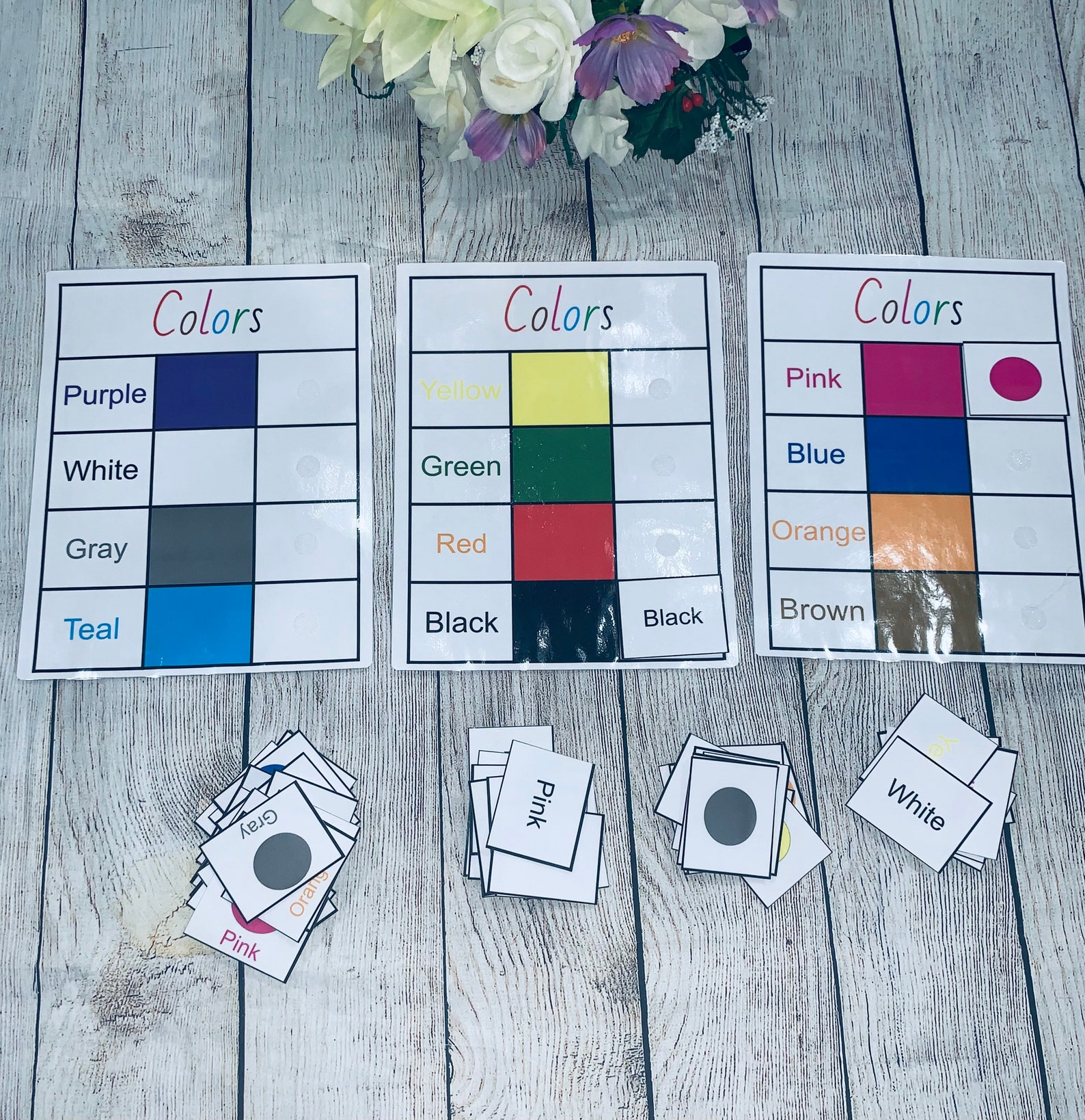 Color Matching Interactive Busy Book Speech Therapy, OT Therapy, DTT ...