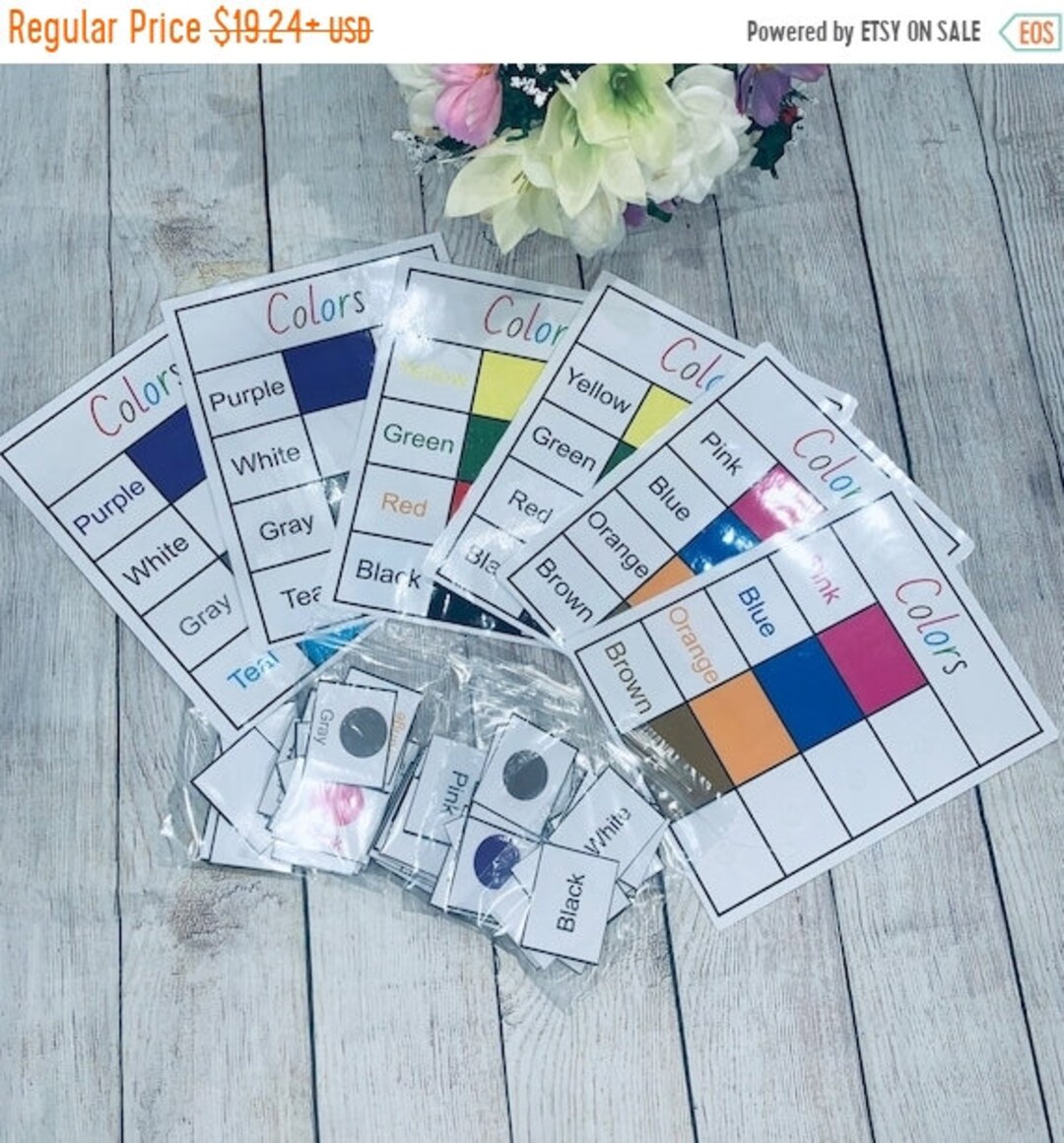 Color Matching Interactive Busy Book Speech Therapy OT - Etsy