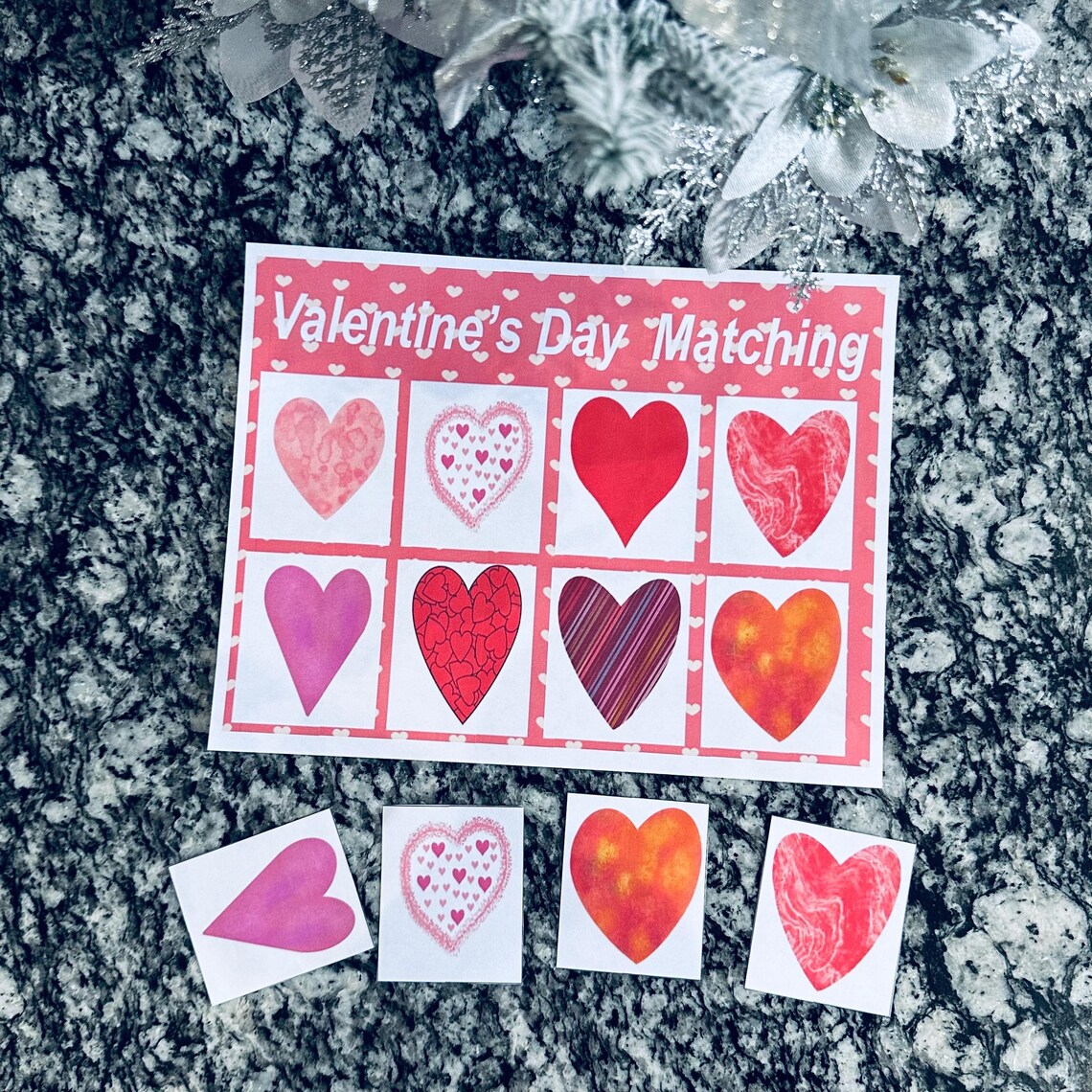 Valentine's Day Bundle Holiday Matching Sorting Activity Montessori ...