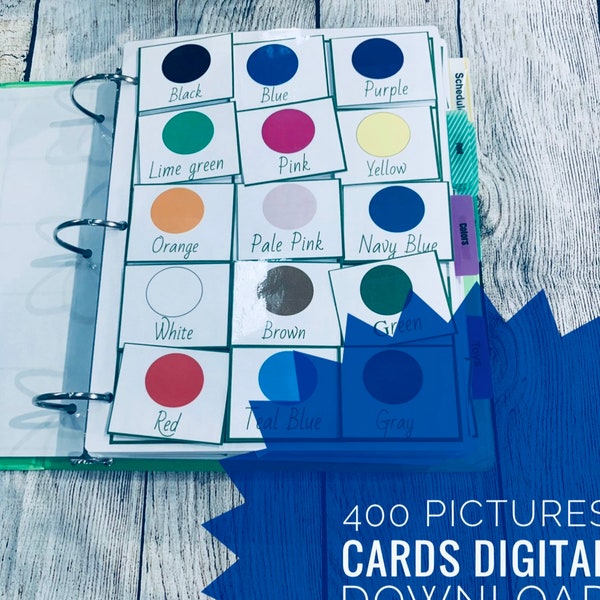Autism Flash Cards - Etsy