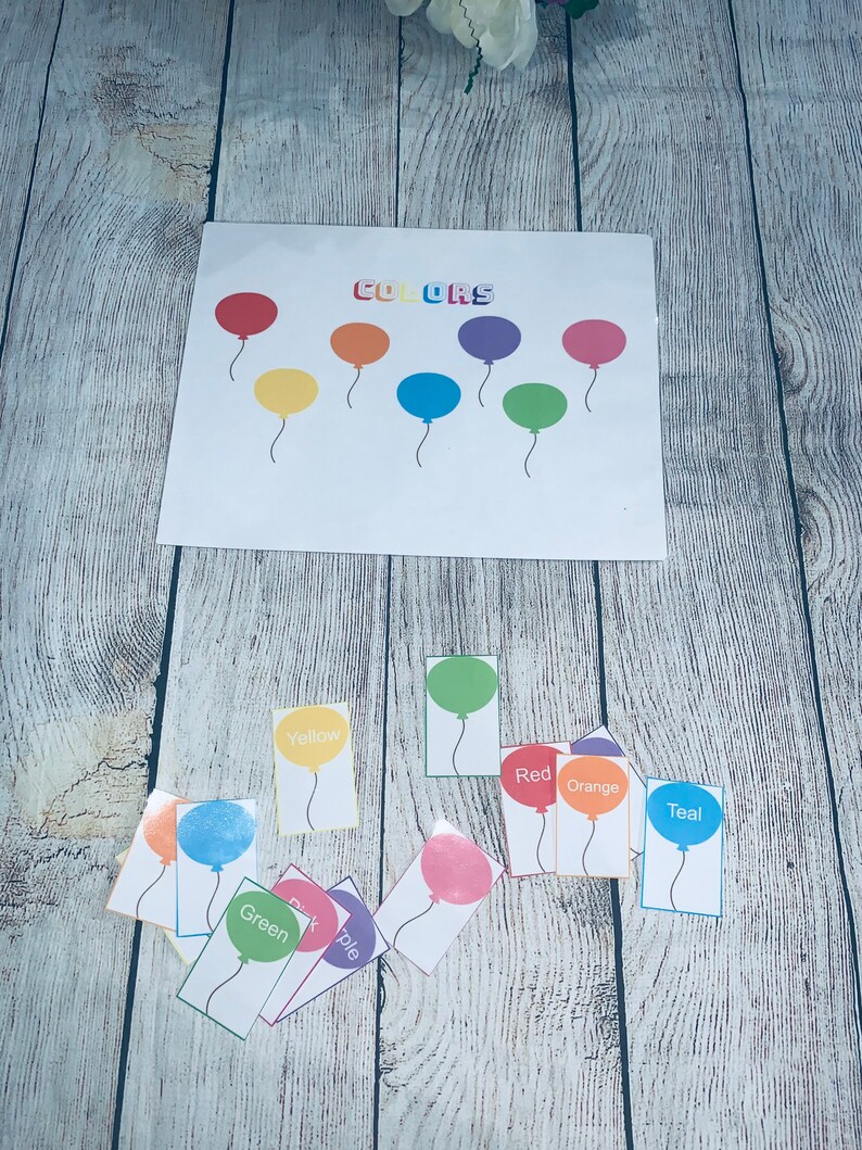 Balloon Color Interactive Activity, Color Matching, Sorting, Learn ...