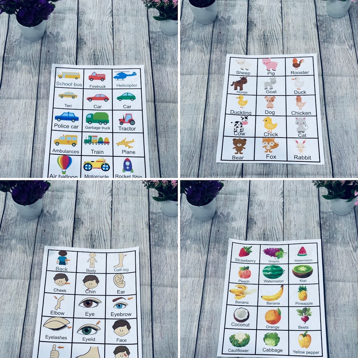 110 Real Life Autism Communication Pictures Cards Bundle Speech ABA ...