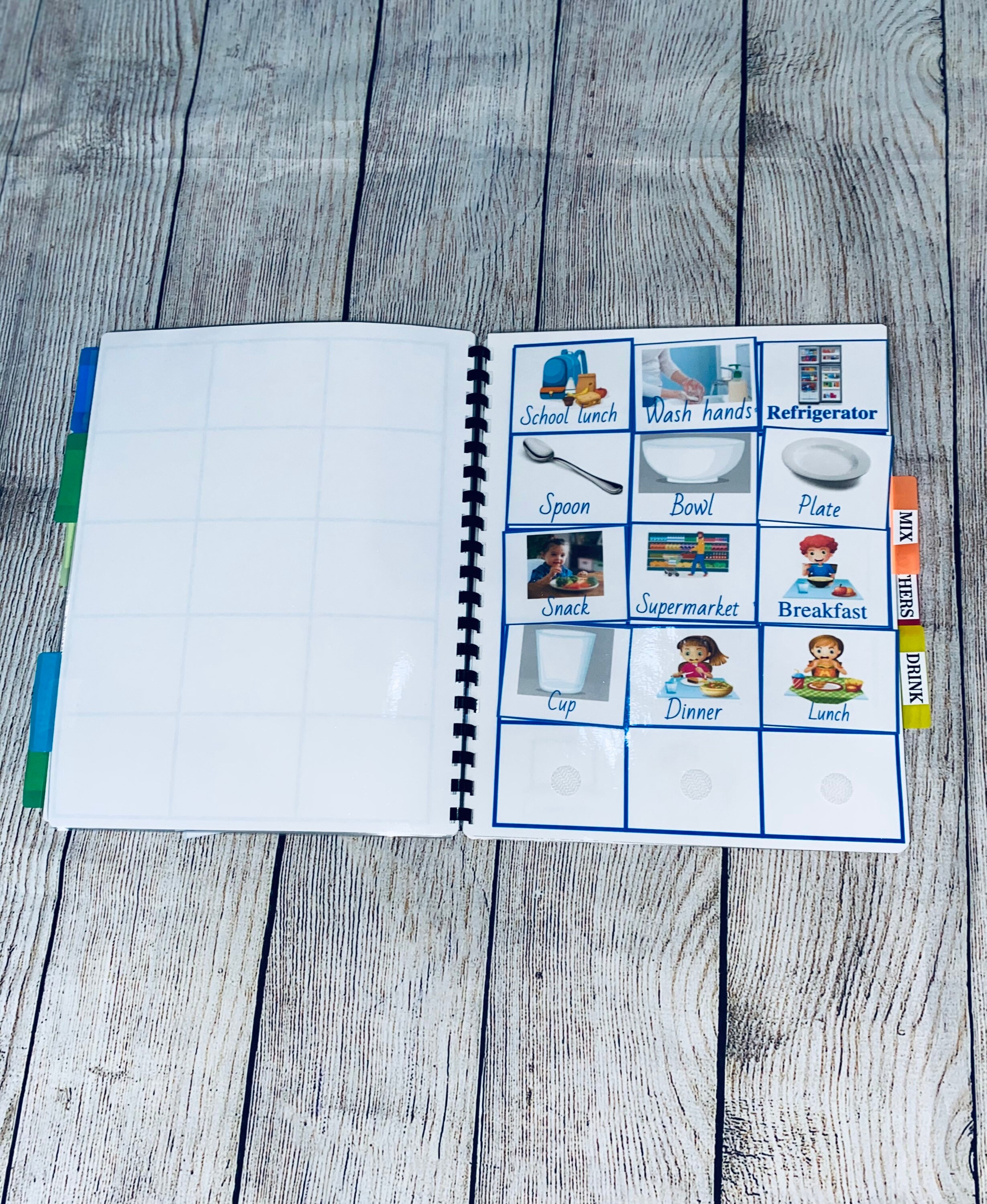 Food Therapy, Charts, Meal Fruits Vegetables Choices Board Book Visual ...